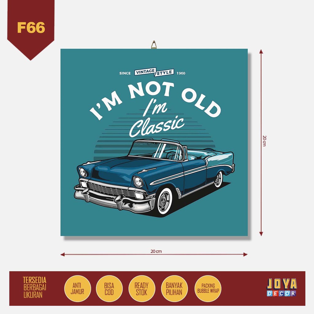 Jual Wall Decor Hiasan Dinding Mobil Classic FF66 | Shopee Indonesia