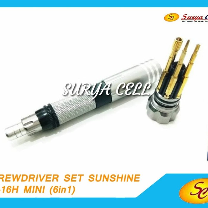 Jual Obeng Set Sunshine SD-16H - Obeng Handphone Satu Set 6in1 - SC ...