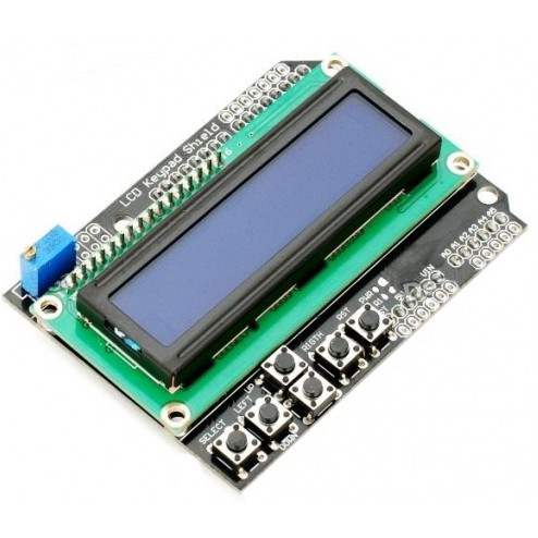 Jual Arduino LCD LCD1602 Keypad Shield Arduino Blue key Pad Biru 5V ...