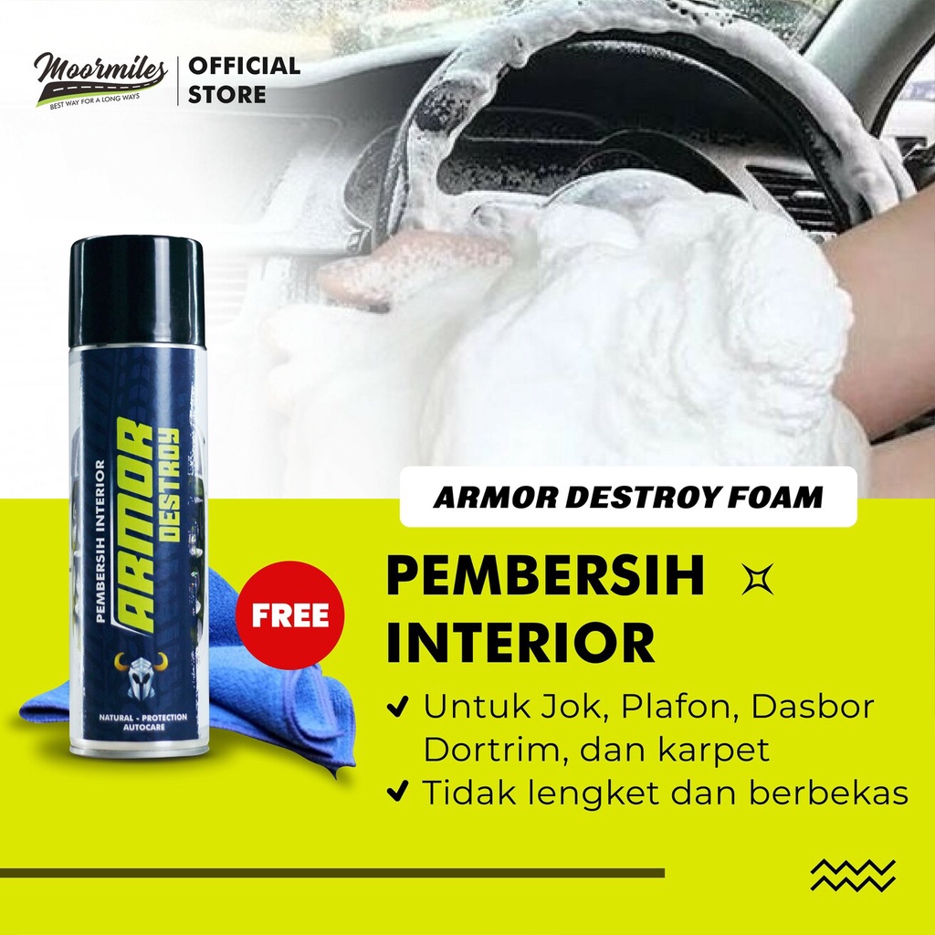 Jual MOORMILES - ARMOR DESTROY FOAM | PEMBERSIH & PERAWATAN INTERIOR ...