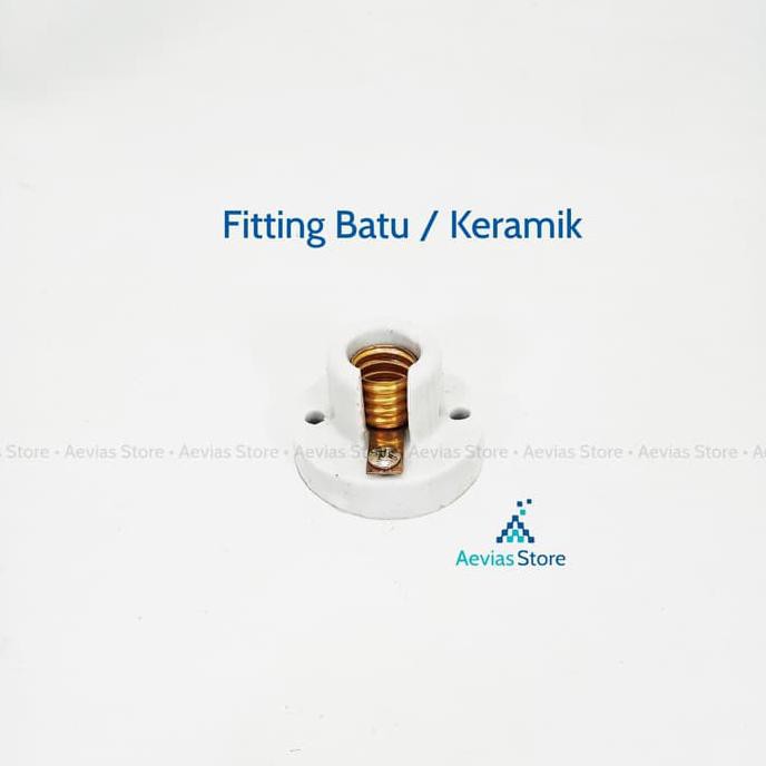 Jual Baru Fitting Batu / Keramik / Dudukan / Kaki / Bohlam / Lampu E14 ...