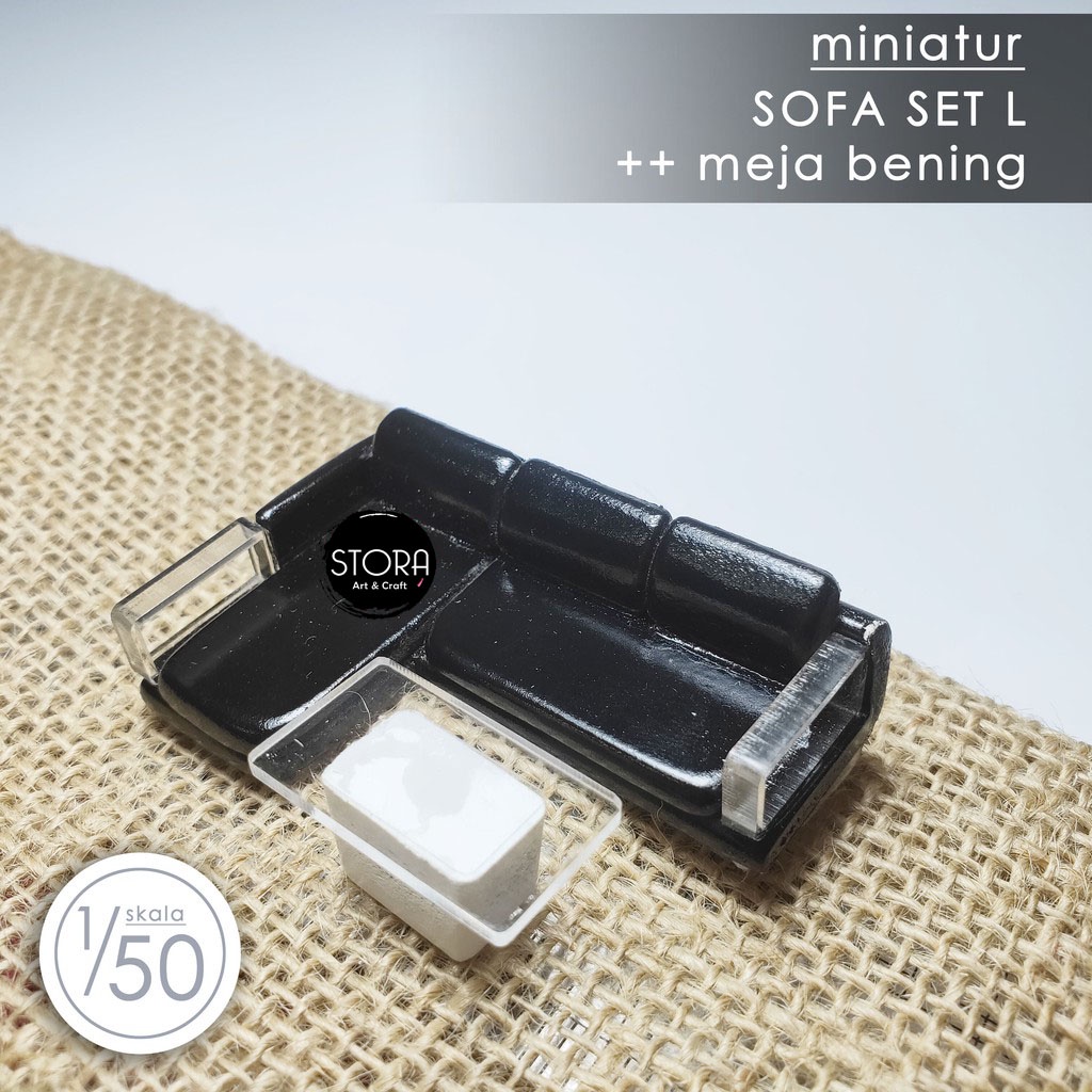 Jual MAKET SOFA SET L miniatur - skala 1:50 | Shopee Indonesia