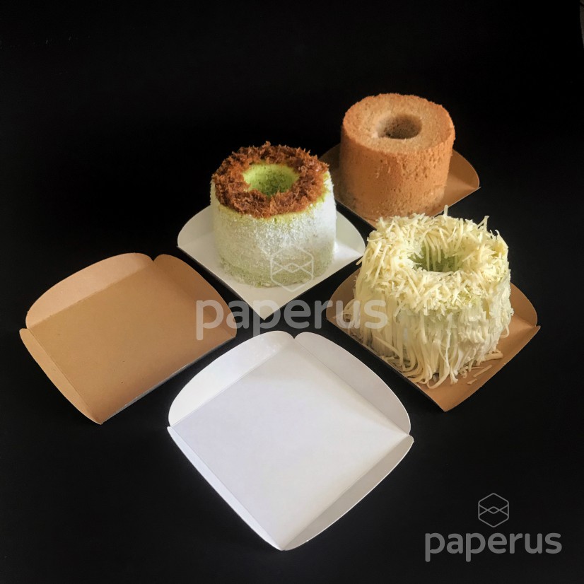 Jual Alas Cake Tatakan Chiffon Cake (1 pack isi 100 pcs) Paper Plate ...