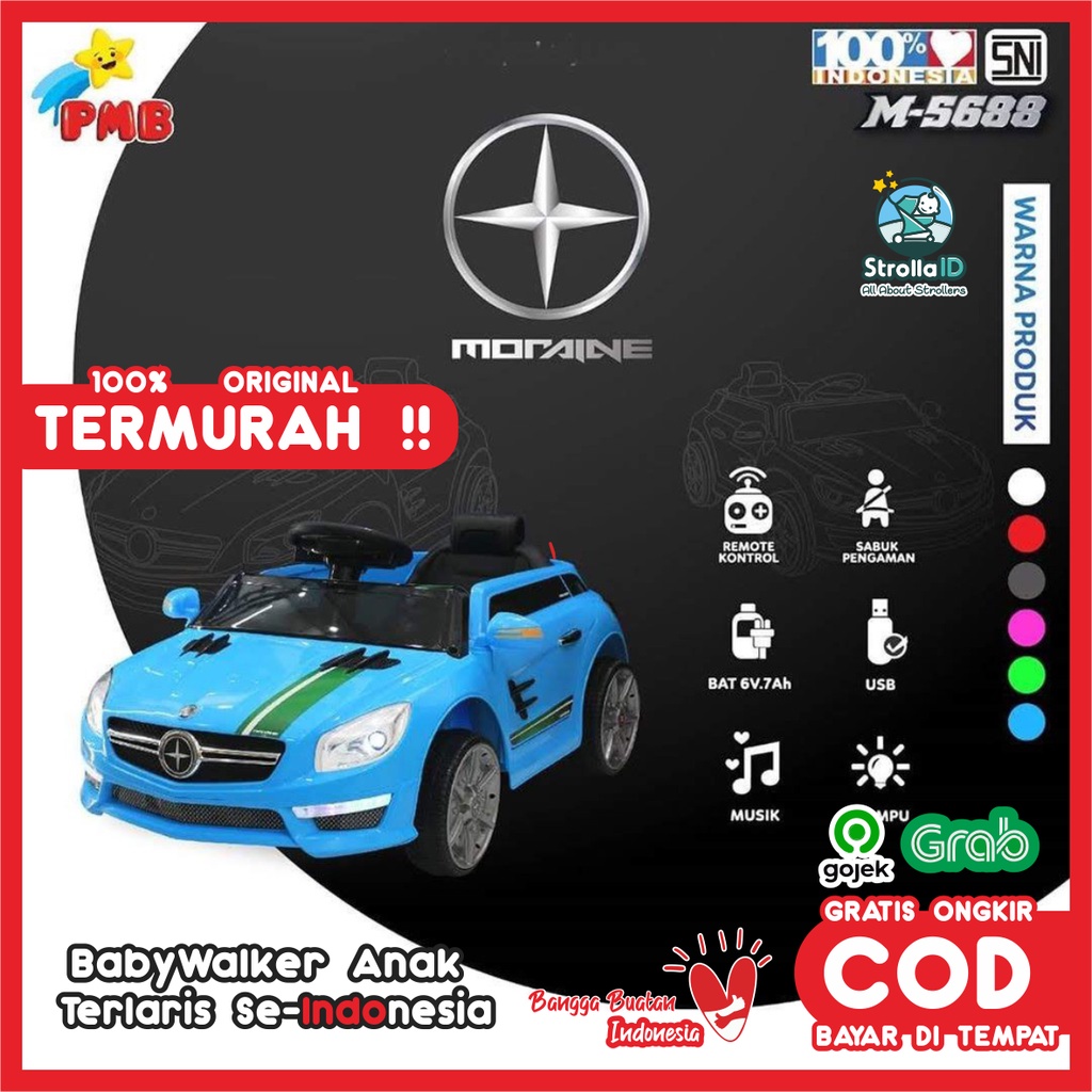 Jual Mobil Aki Anak PMB M5688 Mobil Listrik Anak Motor Aki Anak SNI ...