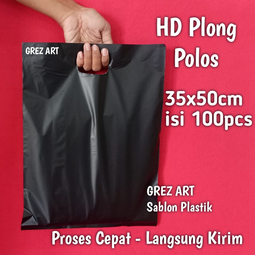 Jual Plastik HD Plong Polos, 35x50 (isi 100pcs) Tebal / Plastik Olshop ...