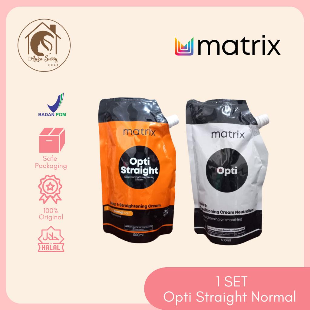 Jual MATRIX OPTISTRAIGHT 1SET Pelurus Rambut || STEP 1 & 2 500ml ...