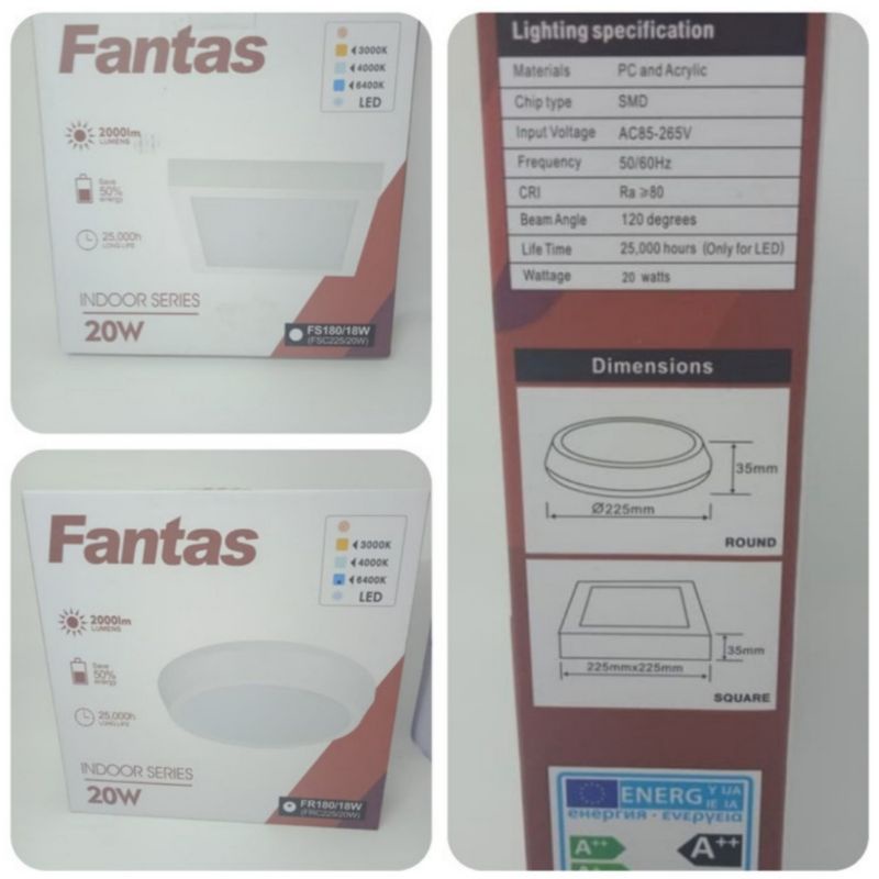 Jual Lampu Panel Downlight Outbow 20w 20 watt | Shopee Indonesia