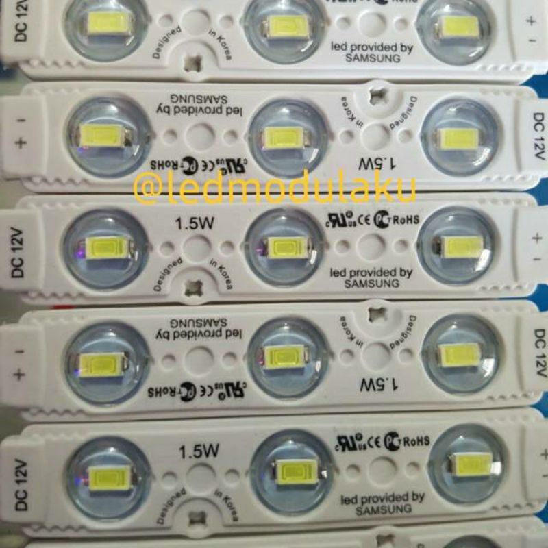 Jual Led Modul 5630 3 LED Samsung 1.5 Watt Putih 12V (20 pcs) | Shopee ...