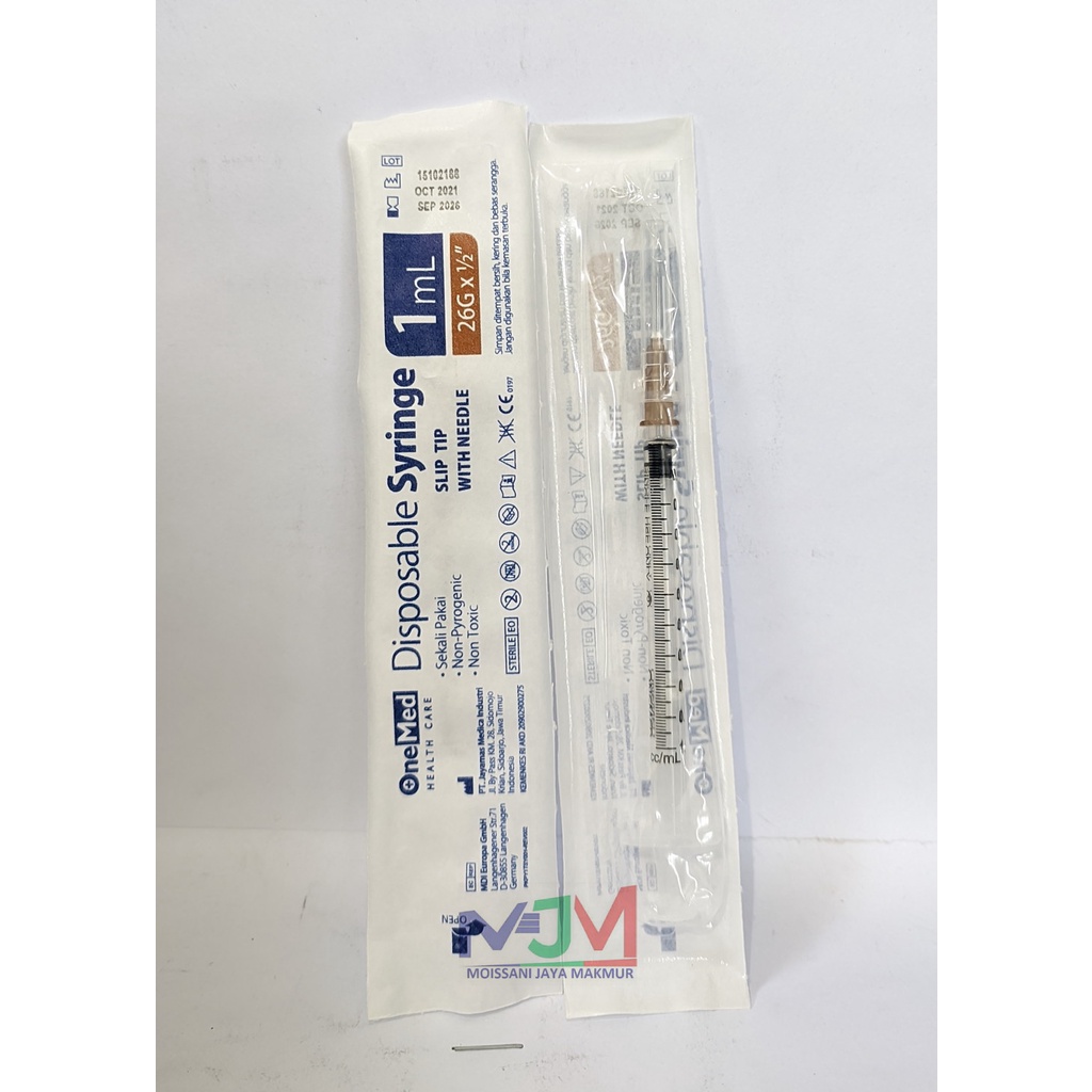 Jual Spuid 1 cc 3 cc 5 cc 10 cc 20 cc 50 cc ONEMED Jarum Suntik Onemed ...