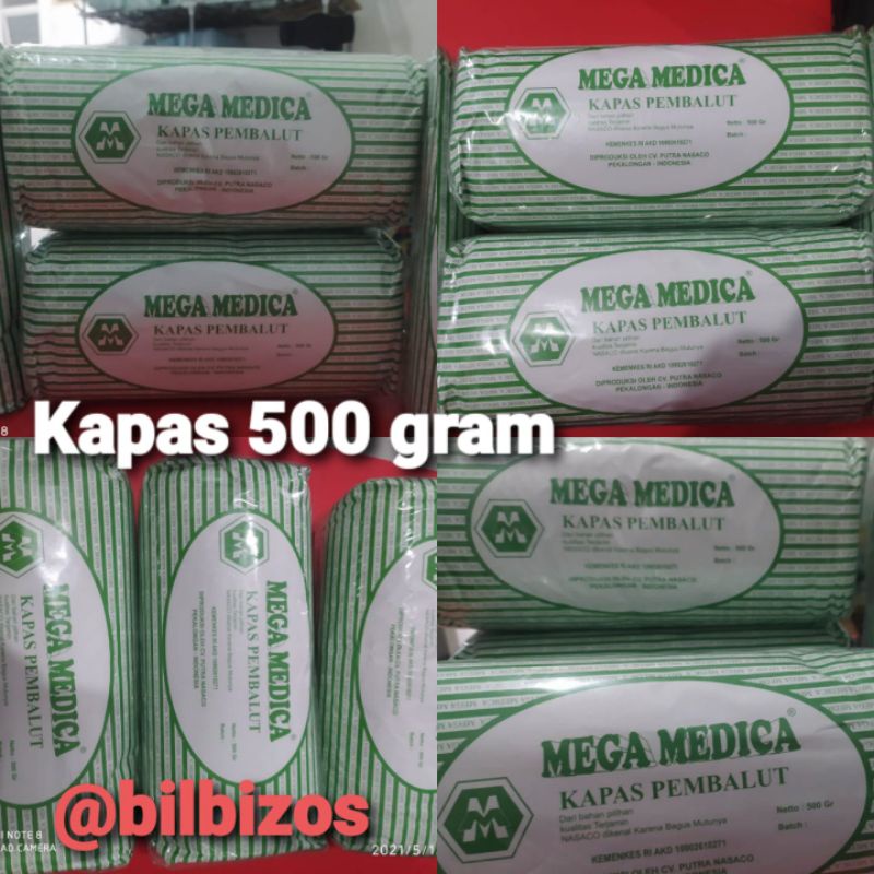 Jual Murah!!! Kapas Mega Medica Multiguna Serbaguna 500 gram kapas ...