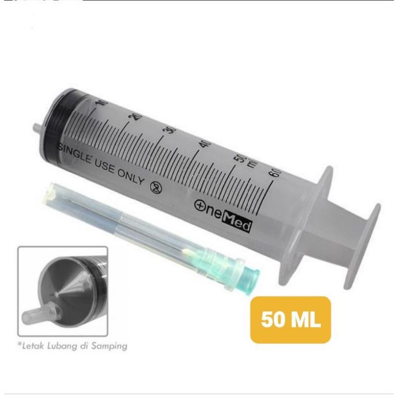 Jual Spuit / Syringe / Suntikan & Jarum 50 ml / 50 cc isi ulang / refill tinta per pcs | Shopee ...