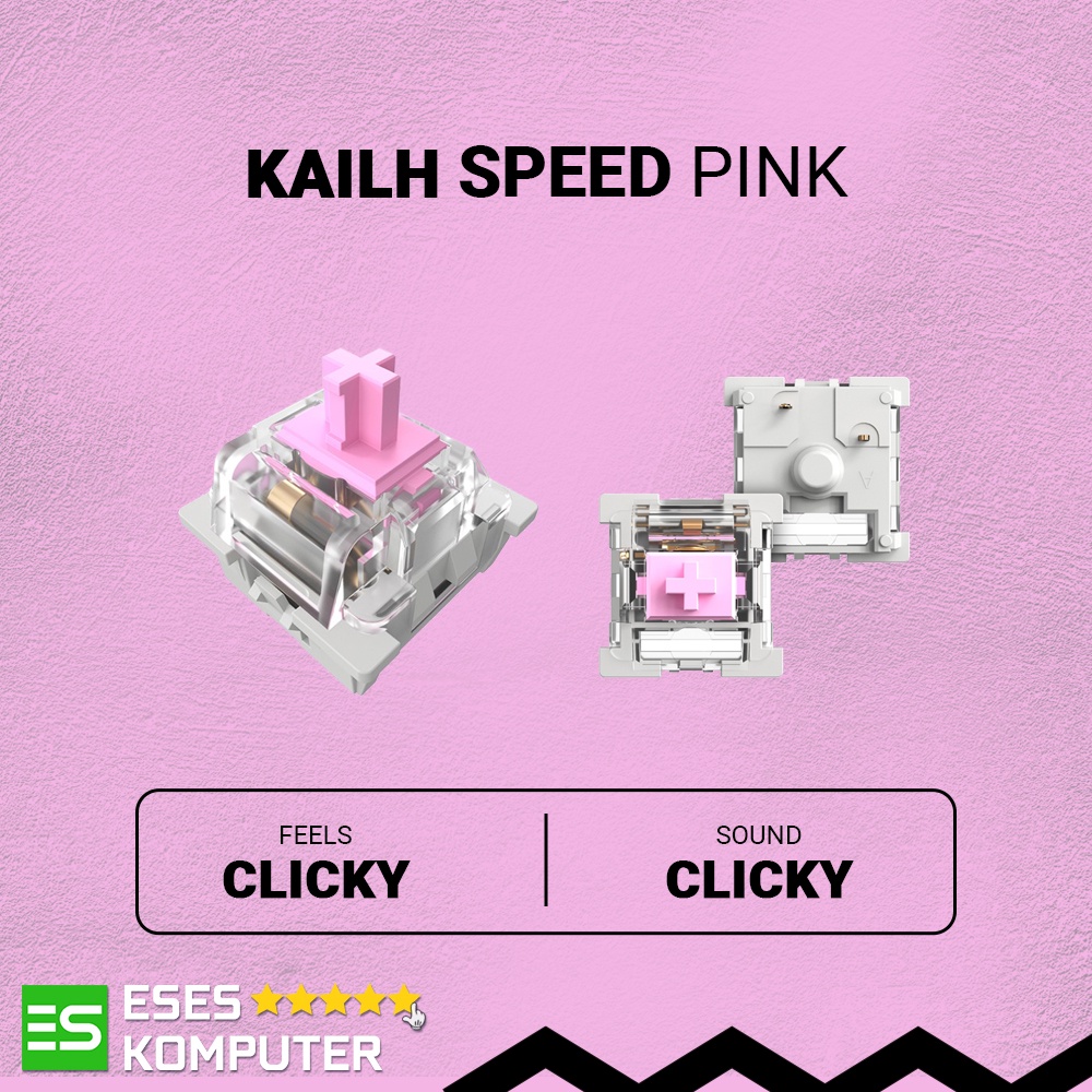 Jual Switch KAILH SPEED PINK Clicky | Mechanical Switch For Keyboard ...