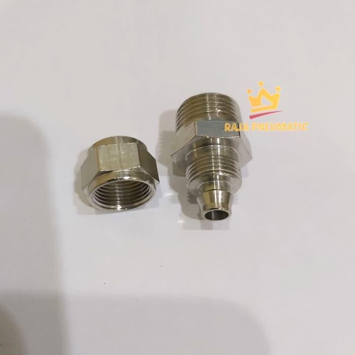 Jual FITTING NEPEL ANGIN METAL LURUS SELANG 6 MM DRAT 1/8 perkakas | Shopee Indonesia