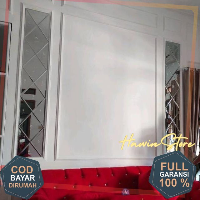 Jual Paket Kaca Cermin Moulding Ukuran 175CM X 35CM / Cermin Rumah ...