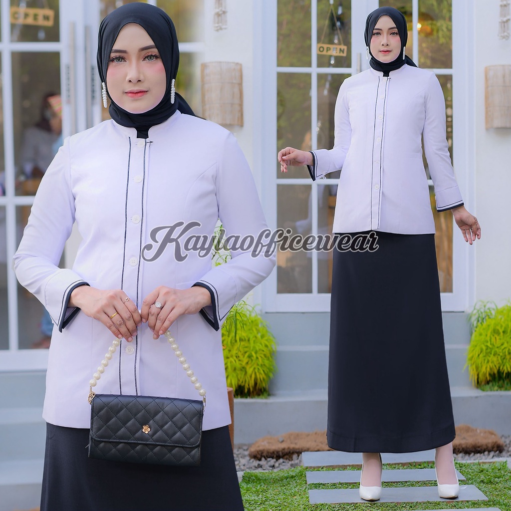Jual Seragam Baju Dinas Putih Wanita Tangan Panjang Setelan Rok A Dan ... Jual Seragam Baju Dinas Putih Wanita Tangan Panjang Setelan Rok A Dan ...