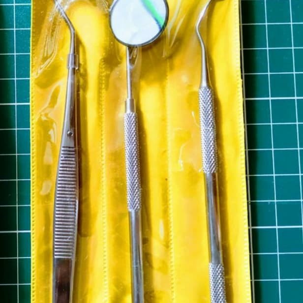 Jual behel- dental instrument set 3 pcs/ alat dokter gigi / peralatan ...