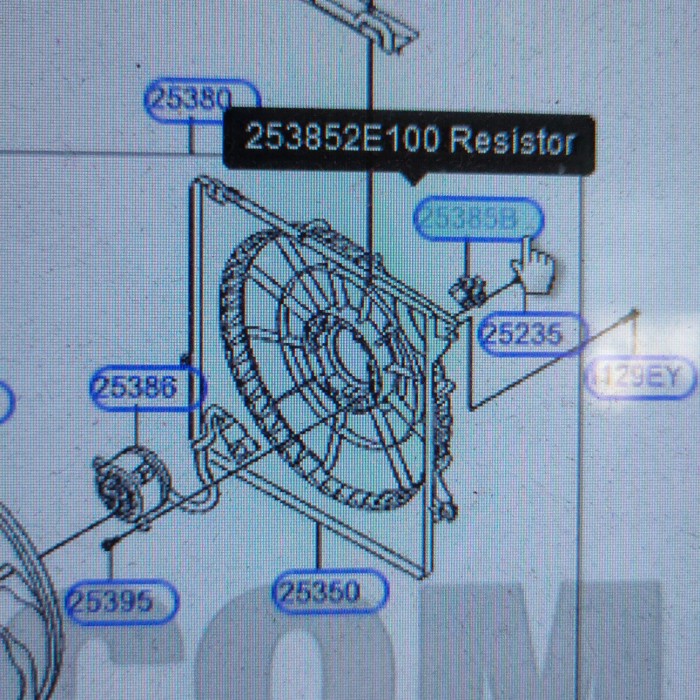 Jual Hyundai Genuine Parts Resistor Fan Hyundai New Santa Fe DM 25385 ...