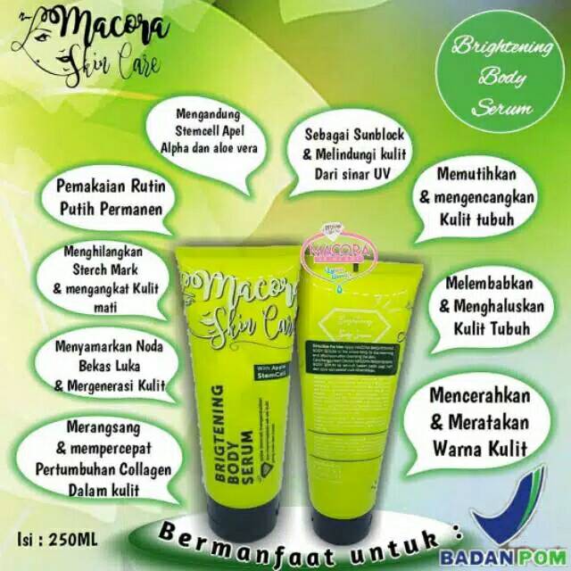 Jual Macora BBS Brightening Body Serum ORIGINAL 100% | Shopee Indonesia