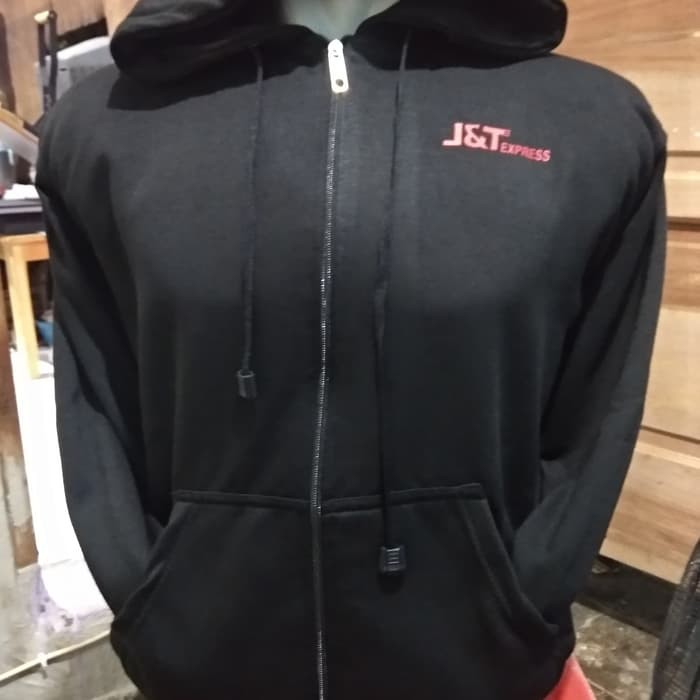 Jual Jaket Hoodie Sweater Zipper JNT EXPRESS | Shopee Indonesia