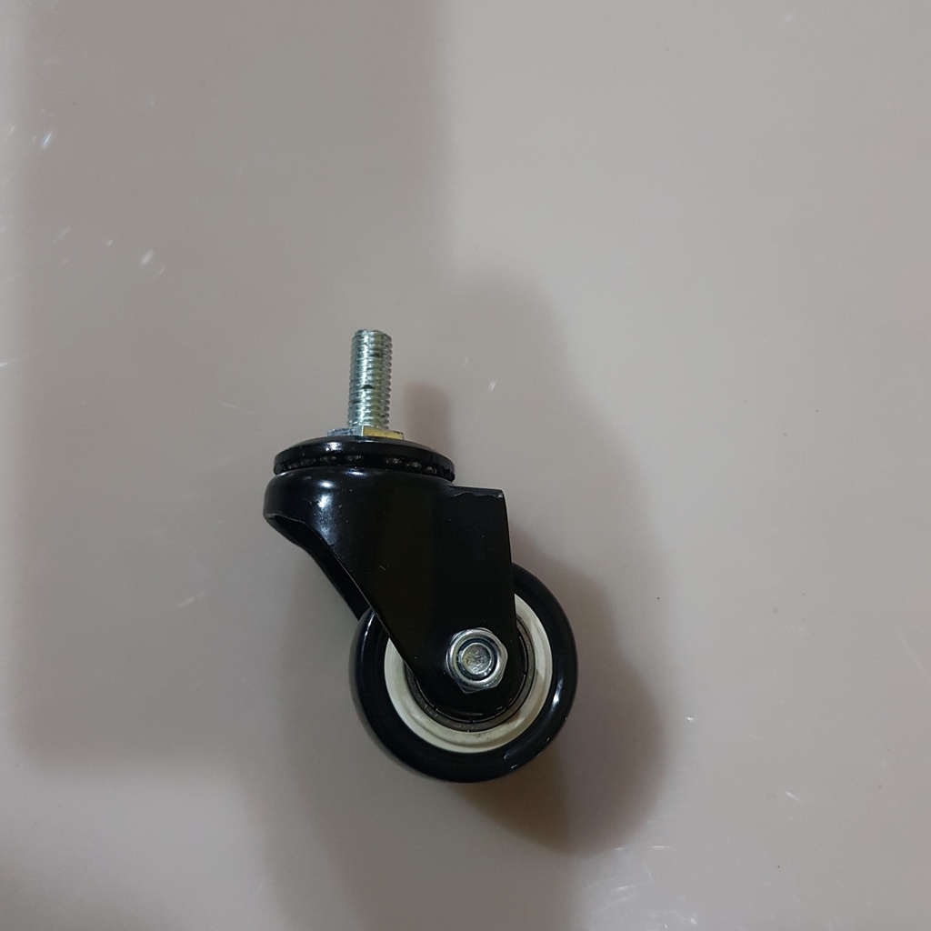 Jual Roda Rak / etalase / lemari / 1,5" pu black ( putar ) | Shopee ...