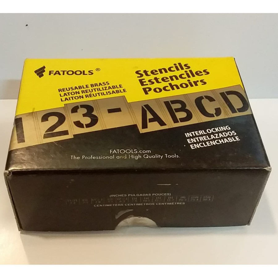 Jual FATOOLS BS0002LN - LETTER & NUMBER STENCIL SIZE 2 | Shopee Indonesia