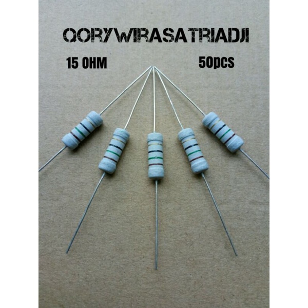 Jual Resistor 15 Ohm 2 watt /50pcs | Shopee Indonesia
