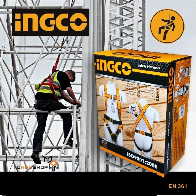 Jual INGCO Safety Belt Kerja Full Body - Safety Harness - Sabuk ...