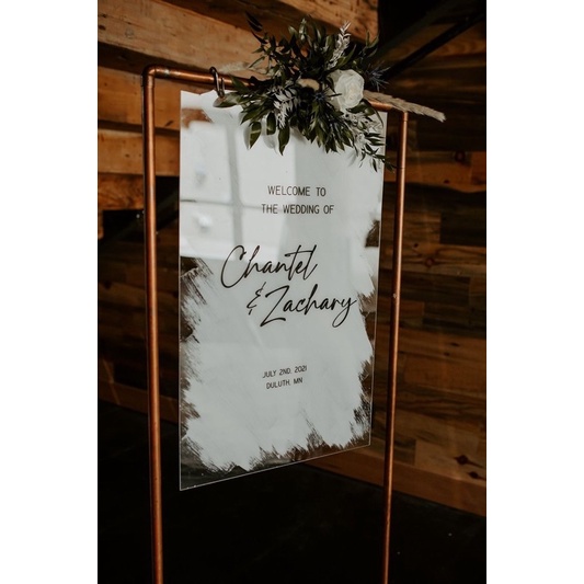 Jual WELCOME SIGN WEDDING ACRYLIC || Akrilik Welcome Sign Pernikahan ...