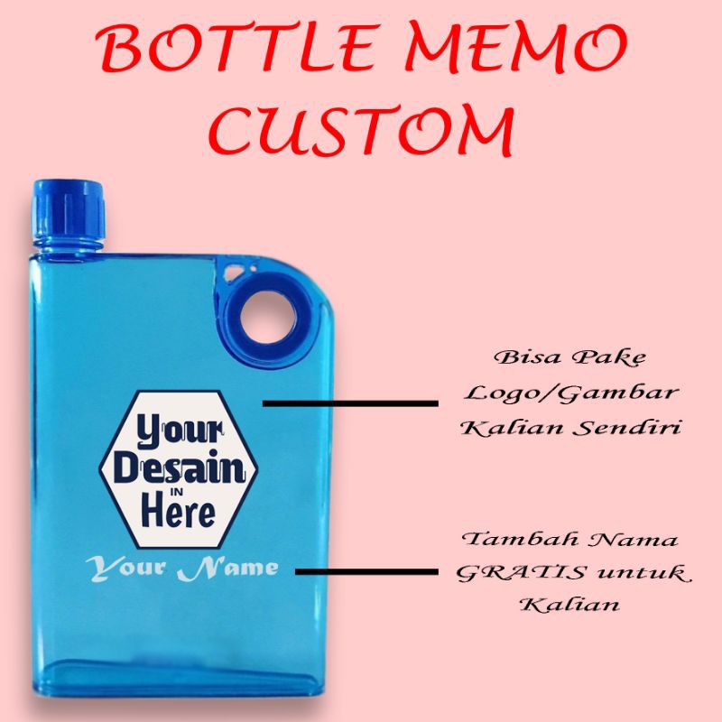 Jual Memo Bottle Custom - Pakai Gambar Bebas dari Kamu | Shopee Indonesia