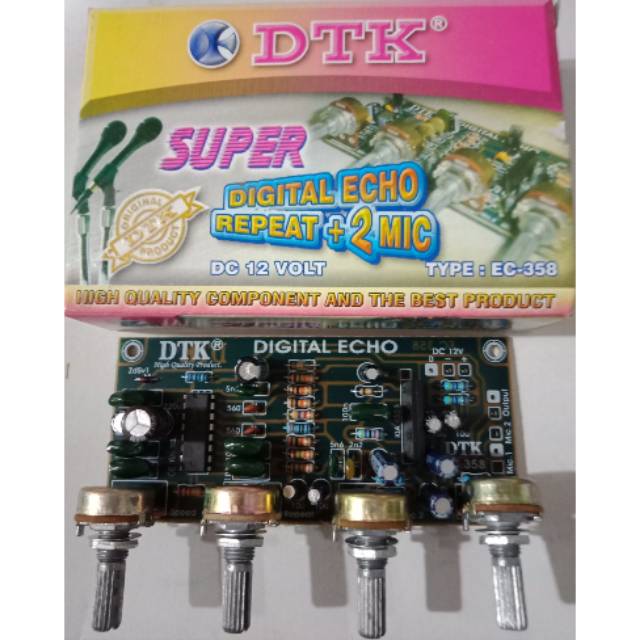 Jual KIT ECHO DTK 2 MIC. DIGITAL ECHO REVERB 2 MIC | Shopee Indonesia