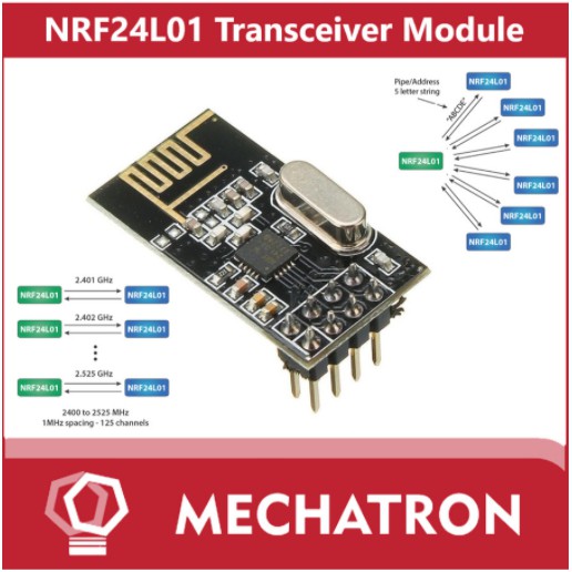 Jual NRF24L01 Transmitter Receiver Transceiver Wireless Module | Shopee ...