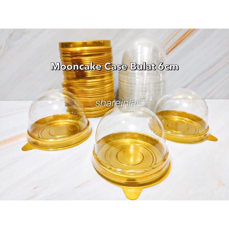 Jual Mooncake Case Mika Tray Bulat Gold + Tutup 6cm / Kemasan Kue Bulan | Shopee Indonesia