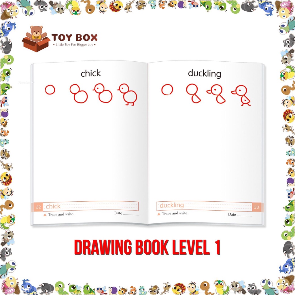 Jual Buku Edukasi Anak Mewarnai / Menggambar - Drawing Colouring Book ...