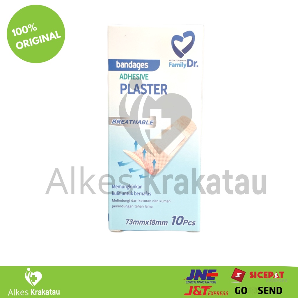 Jual Plester Penutup Luka Family Dr isi 10 / Bandage Adhesive Plaster ...