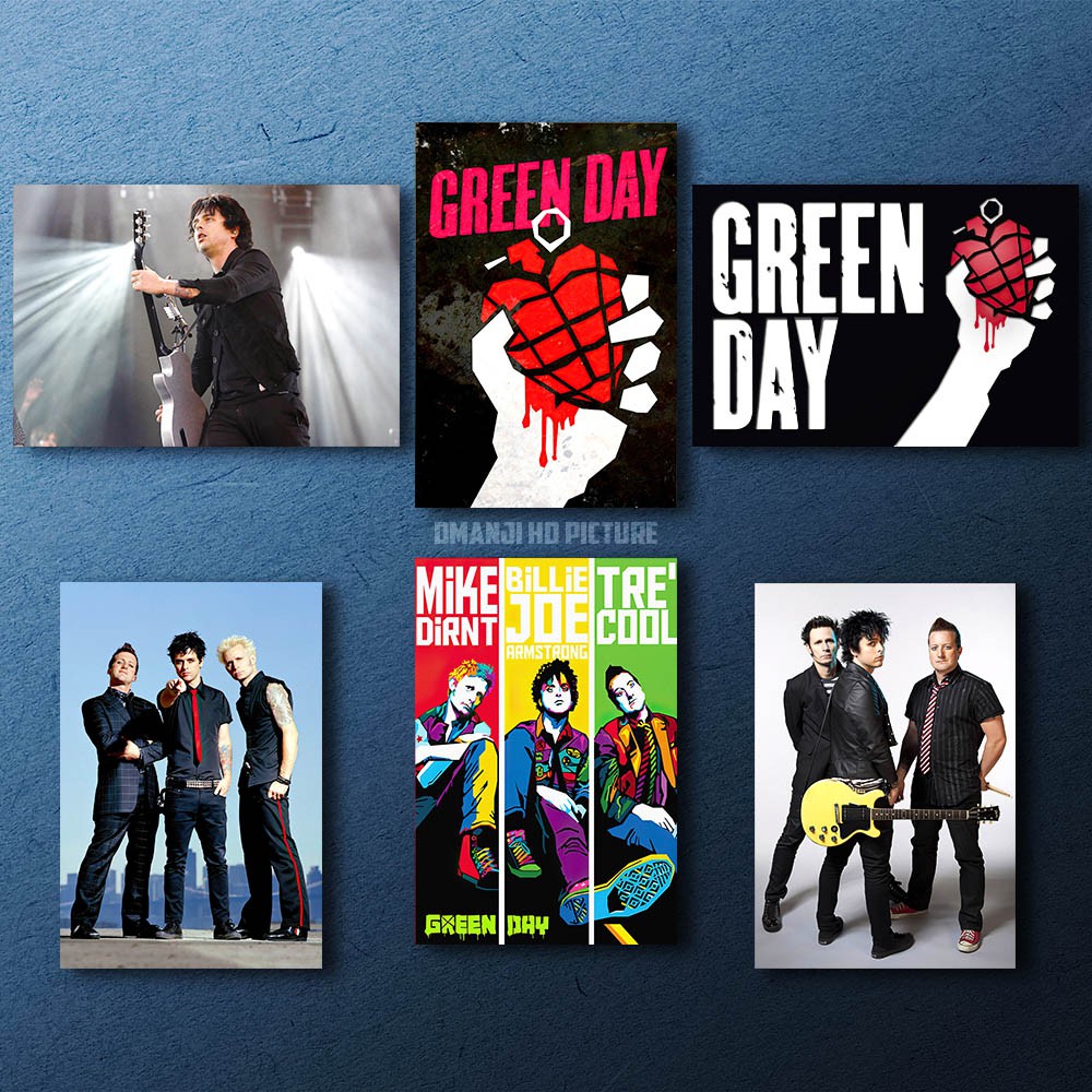 Jual POSTER KAYU BAND GREENDAY / HIASAN DINDING BAND GREENDAY / POSTER ...
