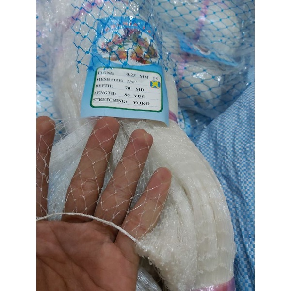 Jual bahan jala/jaring ikan 3/4 inci senar 0,25 | Shopee Indonesia
