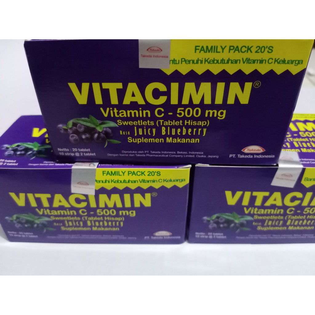 Jual VITACIMIN BLUEBERRY 1 KOTAK ISI 10 STRIPS (20 TABLET) | Shopee ...