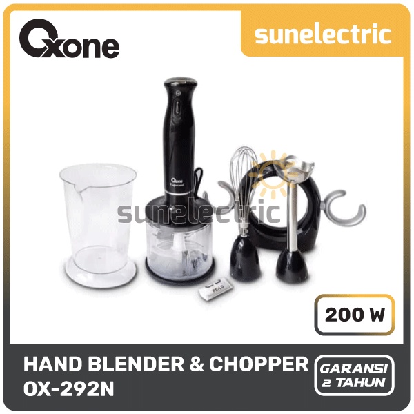 Jual Oxone OX-292N Hand Blender & Chopper Blender Tangan & Alat Pencincang Daging / Bumbu Dapur ...