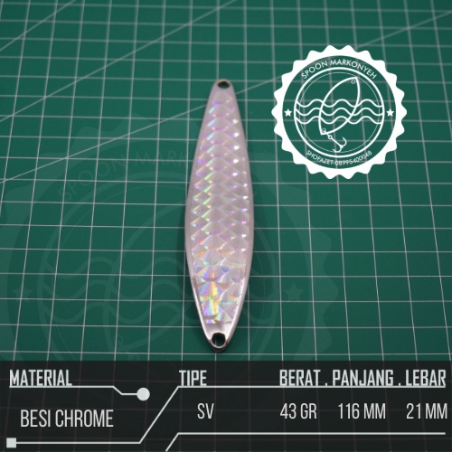 Jual SPOON LURE BESI CHROME 43 GR SV | Shopee Indonesia