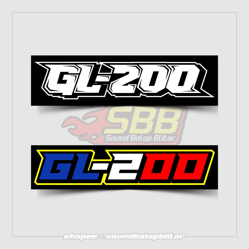 Jual Viral Stiker GL 200 Racing Motor Herex - SoundBalapBlitar | Shopee ...
