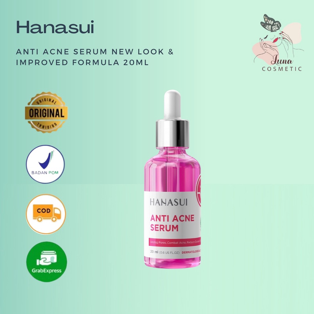 Jual Hanasui Anti Acne Serum New Look & Improved Formula 20ml BPOM ...