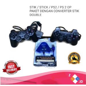 Jual STIK STICK PS2 ORI PABRIK PS 2 OP PAKET DENGAN CONVERTER STIK ...
