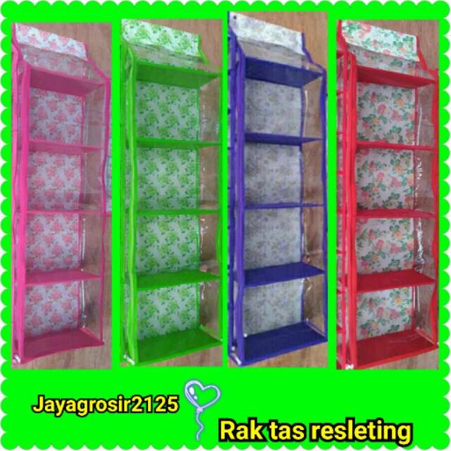 Jual rak gantung tas organizer full resleting mika tebal 0,20 mm termurah | Shopee Indonesia