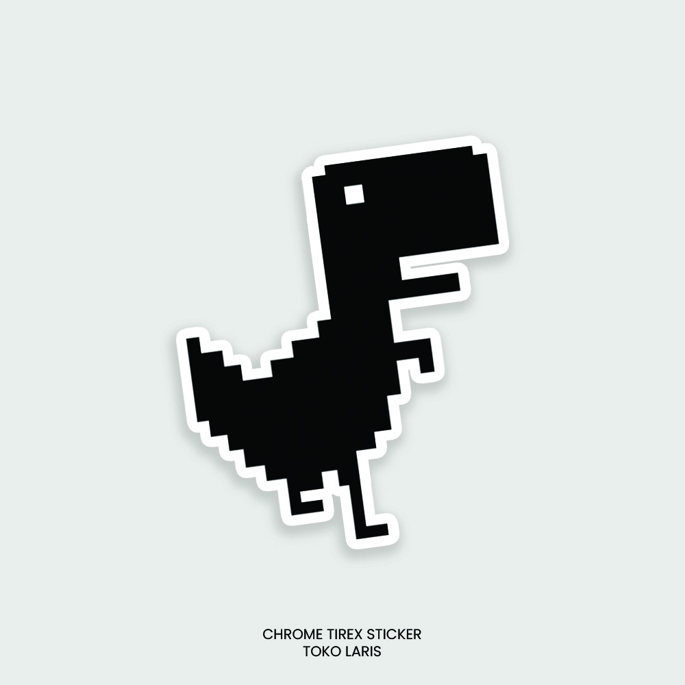 Jual Sticker CHROME TIREX Untuk Sticker Laptop, Tumblr, Helm, Case ...
