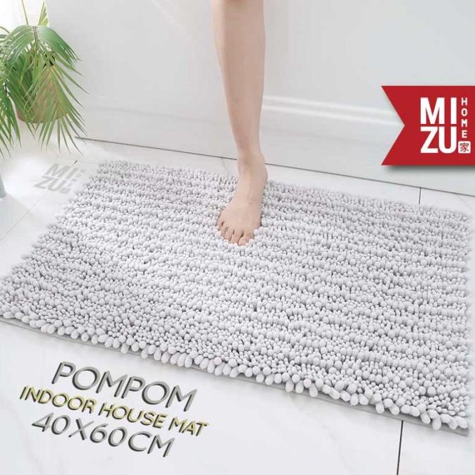 Jual POMPOM Indoor House Mat Keset Cendol Bulu Microfiber Keset Anti ...