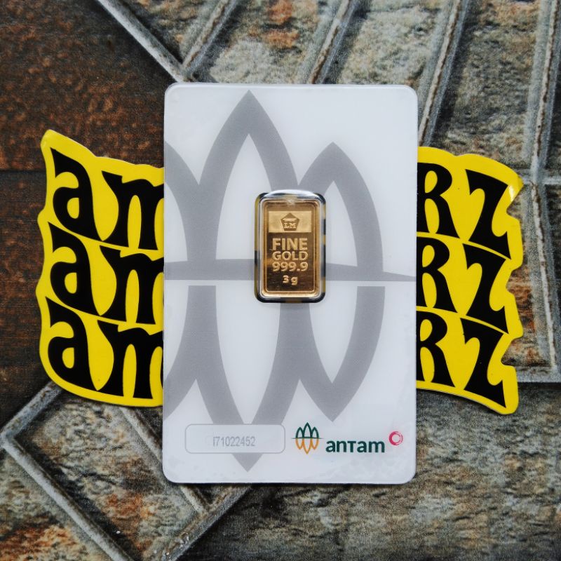 Jual LOGAM MULIA ANTAM CERTICARD REDMARK BERAT 3 GRAM FINE GOLD 999,9 % ...