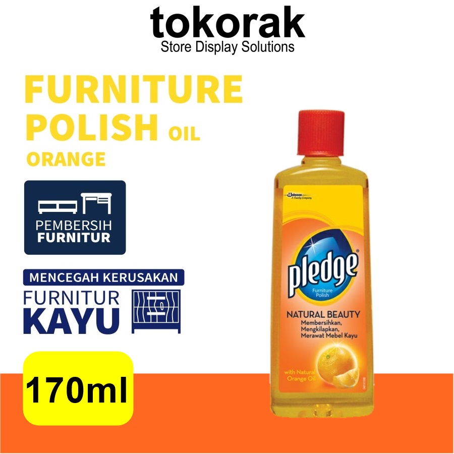 Jual PLEDGE FURNITURE POLISH ORANGE 170 ML PERAWATAN PEMBERSIH KAYU | Shopee Indonesia