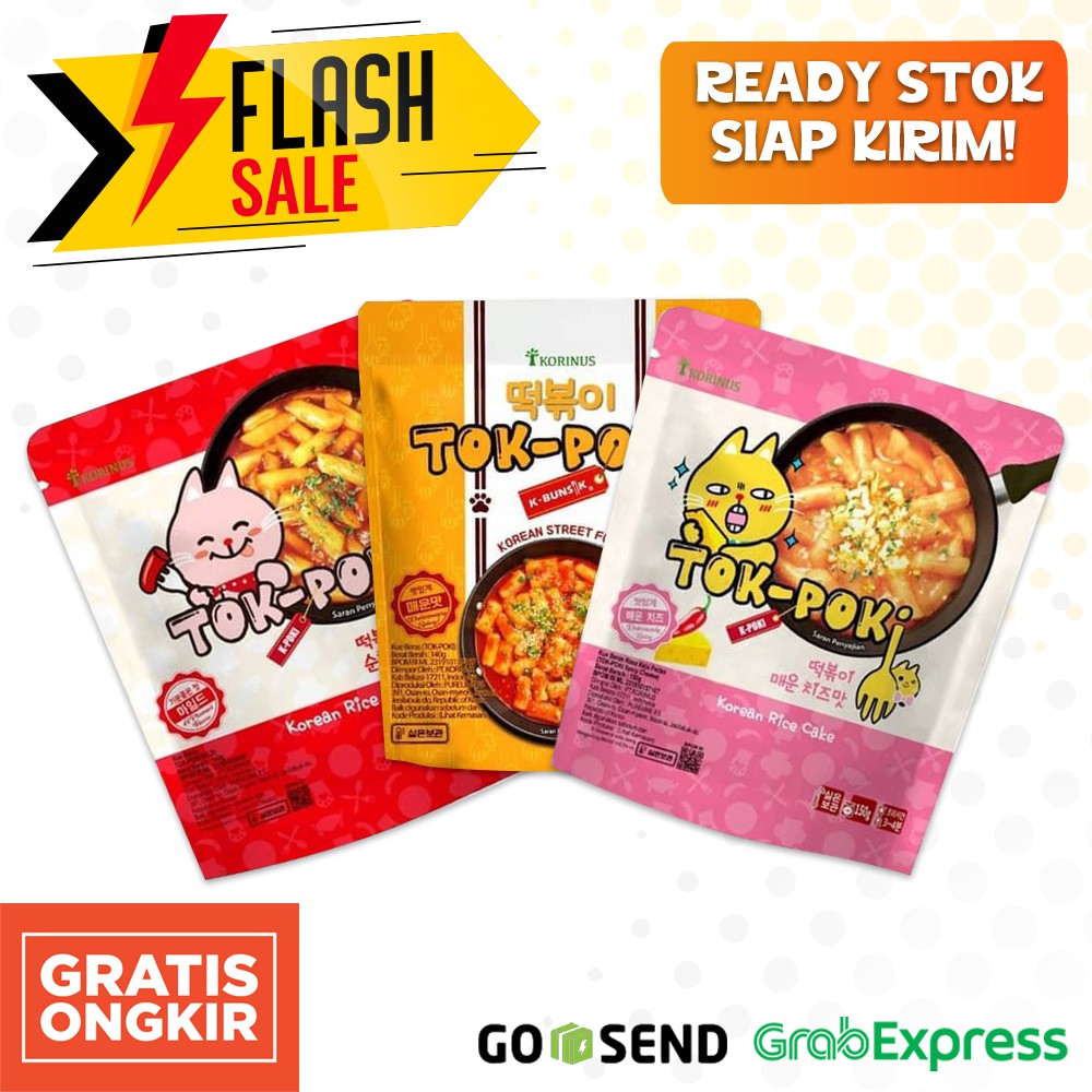 Jual K-Bunsik Tokpoki / Tteokbokki Tok-poki Toppoki Korinus kue beras ...
