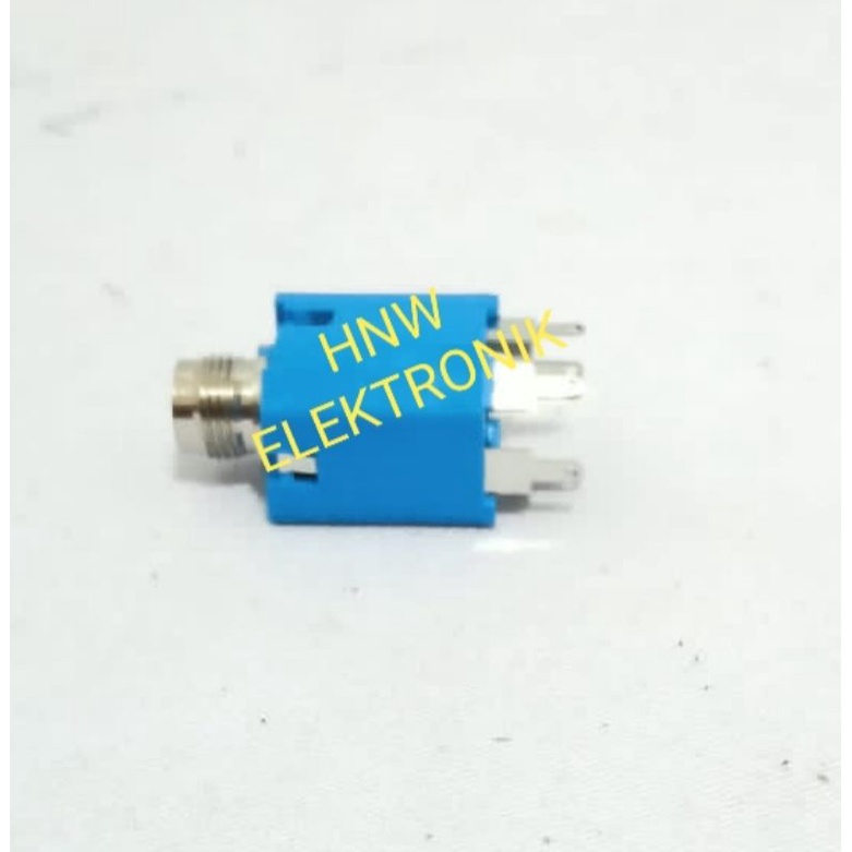 Jual SOKET AKAI MONO KOTAK BIRU / SOKET MIC SEGI/ TOA AKAI MONO BIRU 5 ...