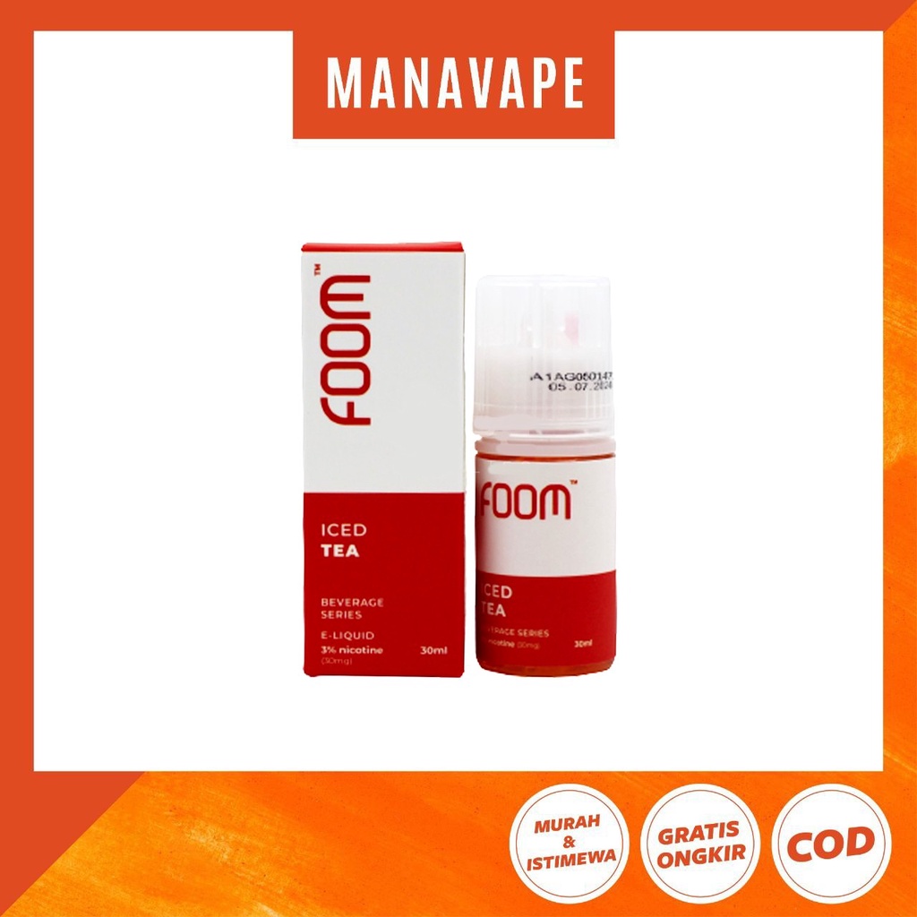 Jual FOOM ICED TEA SALT NIC 30ML | Shopee Indonesia